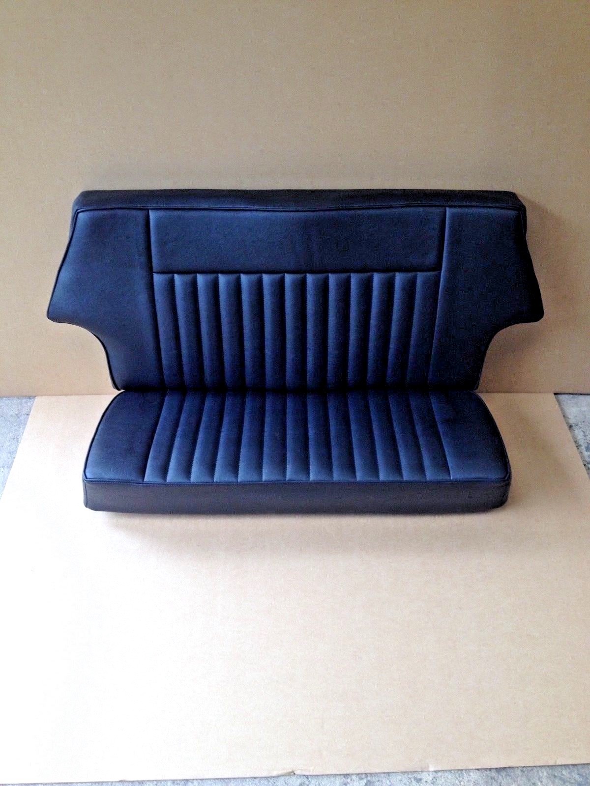 CLASSIC MINI REAR SEAT COVER BLACK / BLACK PIPING | eBay