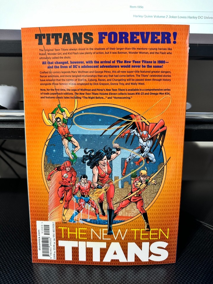 The New Teen Titans Volume 11 DC Deluxe TPB BRAND NEW RARE Marv Wolfman ...