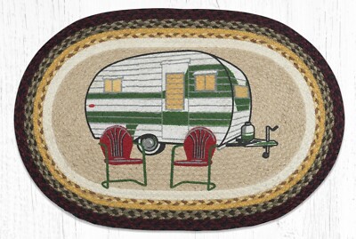 Vintage Camper Rug 20" x 30", Earth Rugs, Camping Trailer | eBay