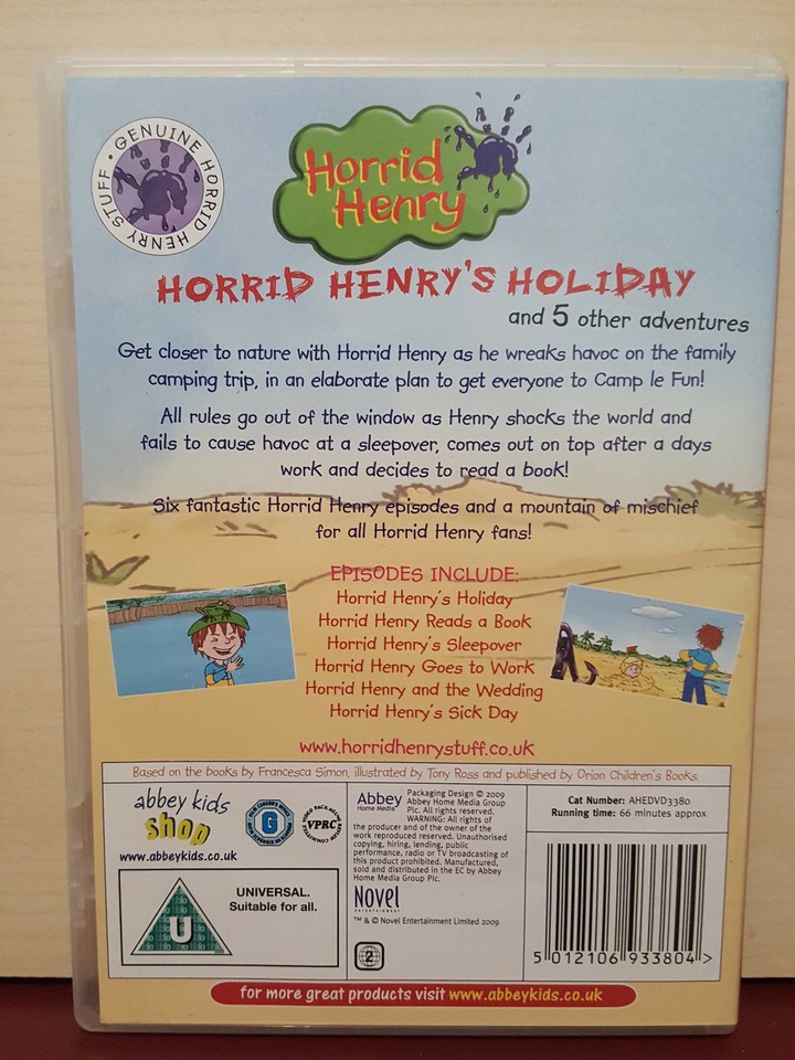 Horrid Henry - Horrid Henrys Holiday And 5 Other Adventures - Region 2 ...