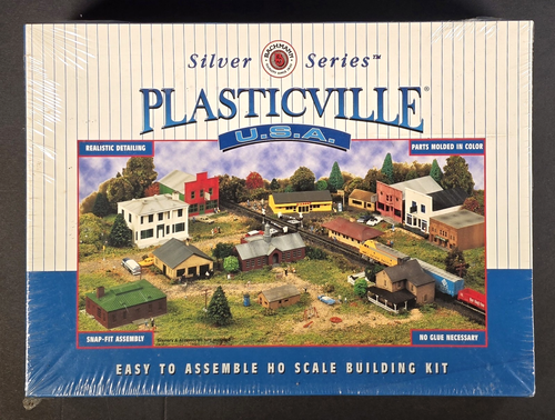 Plasticville USA Silver Series HO Scale GEORGIAN MANSION Building Kit ...