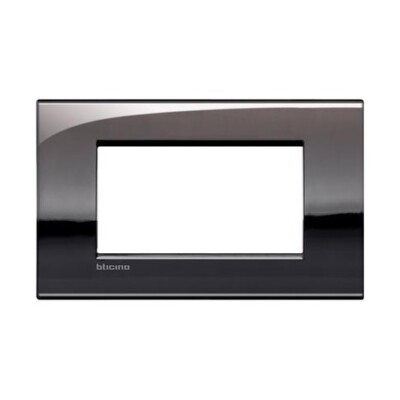 Bticino LNC4804PT living light AIR placca 4 posti moduli colore Peltro ...