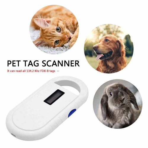 Pet animal handheld digital scanner microchip RFID identification ...