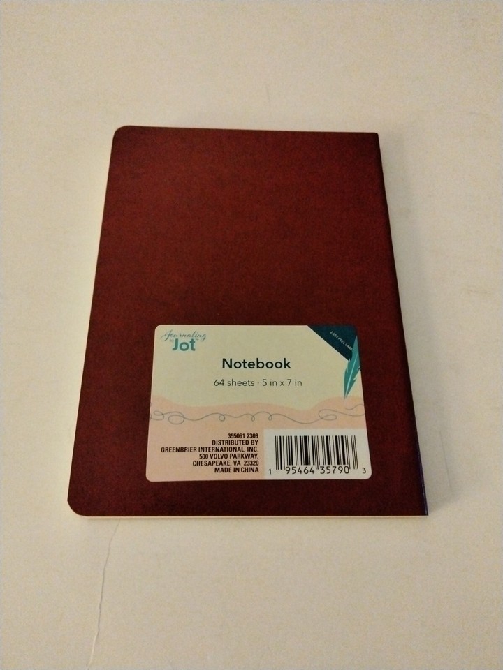 Journaling By Jot Notebook 64 Sheets 5 In × 7 In 195464357903| eBay