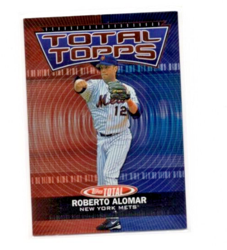 2003 Topps Total Insert #TT20 Total Topps Roberto Alomar NY Mets HOF ...