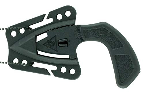 KABAR TDI Sharkbite Fixed Blade Knife Black Plain Sheath 2.6" Ultramid ...