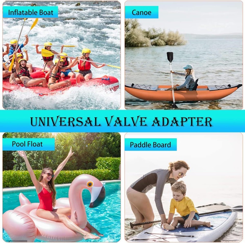 SUP Pump Adapter Inflatable Boat Air Valve Adaptor Paddle Board for ...