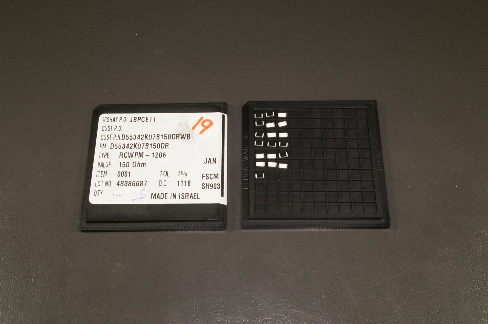 Lot of 2 D55342K07B150DRWB Vishay MIL Chip Resistor 150 Ohm 1/4W 1% ...