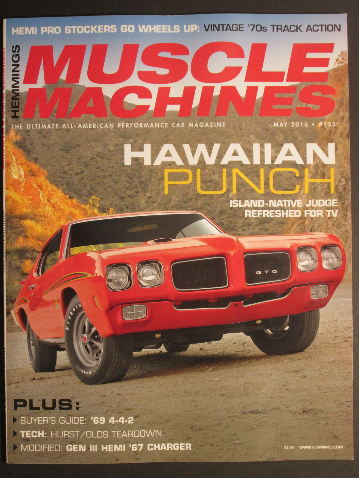 HEMMINGS MUSCLE MACHINES Hawaiian Punch GTO Judge May 2016 #153 | eBay