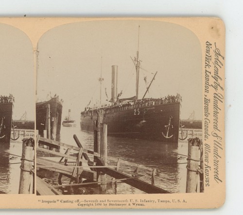 Iroquis Ship Casting Off US Infantry Tampa FL Florida Underwood ...