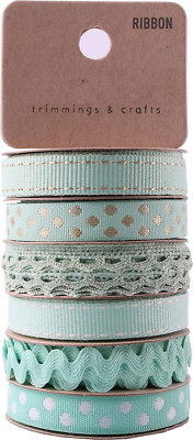 Mint Ribbon - Assorted for Crafts Hair Ribbons for Girls Fabric Thin ...