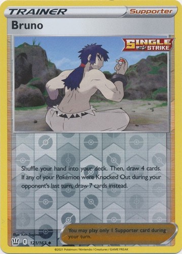 Reverse Holo Bruno 121/163 Uncommon Battle Styles Pokemon TCG | eBay