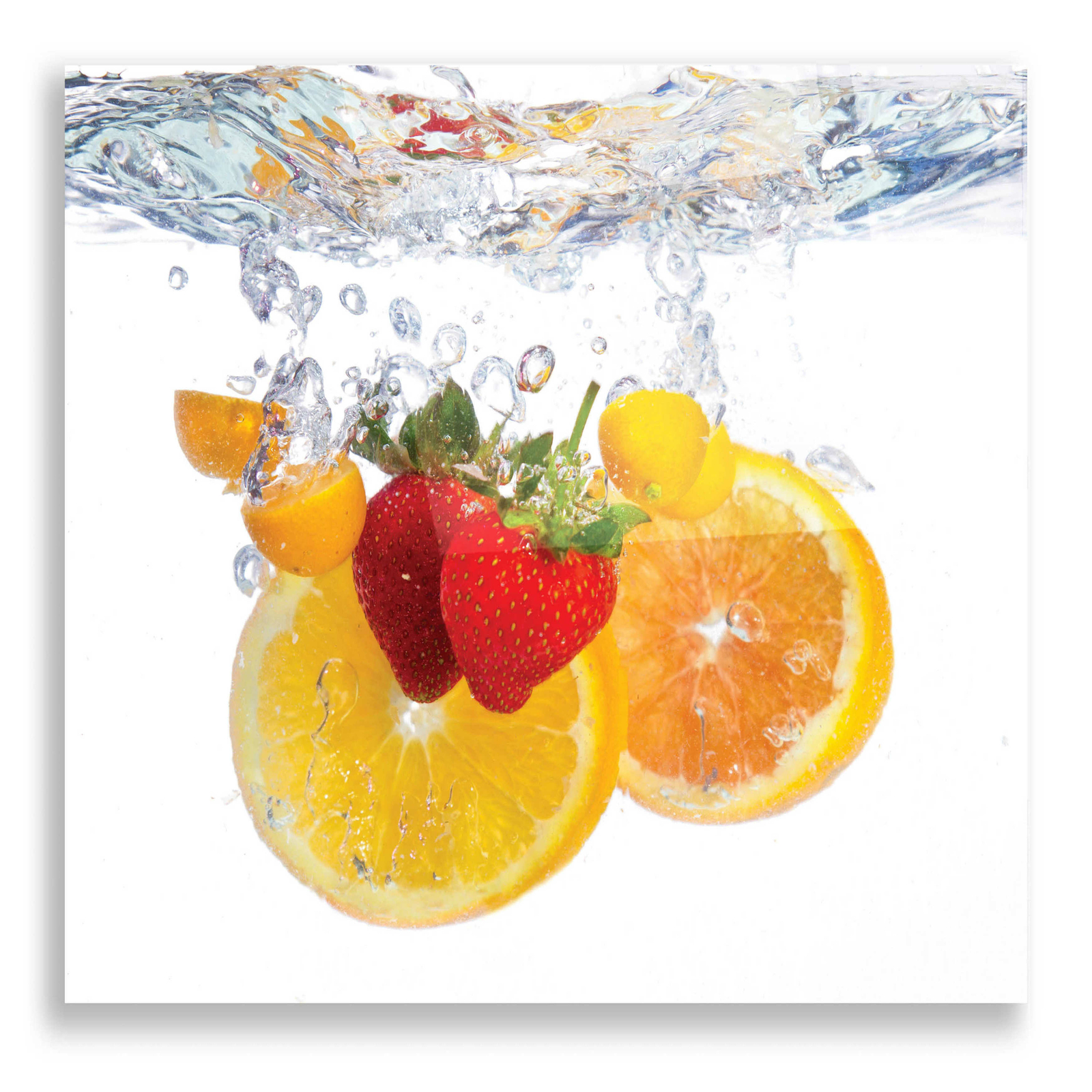 Epic Art 'Fruit Splash I' by Epic Graffiti Portfolio, Acrylic Glass ...