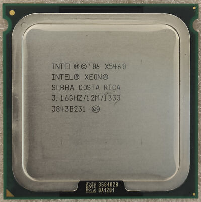 Intel Xeon X5460 Quad-Core 3.16GHz 12MB 1333MHz LGA771 120W CPU ...