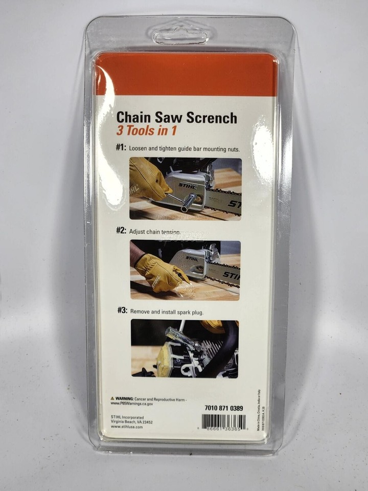 Genuine STIHL® "scrench" chainsaw chain saw screwdriver/wrench 3 in 1 ...