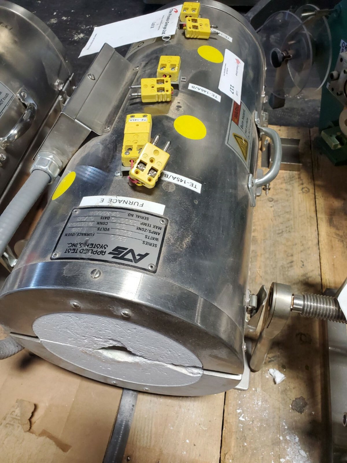 Applied Test Systems Furnace Series 3210 Max Temp 1200 Celsius S/N 07 ...