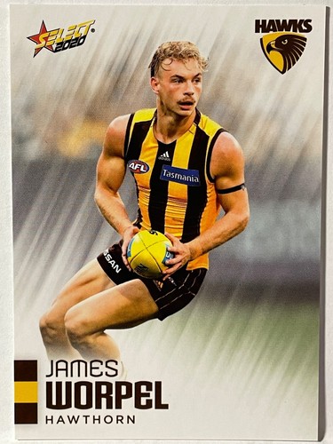 2020 Select Footy Stars James Worpel Hawthorn base card #101 | eBay