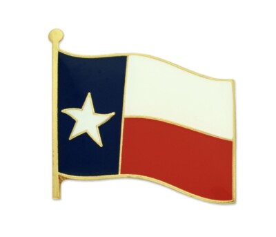 Texas TX Flag State Pin Lapel Tie Necktie Tack LDS Missionary Statesman ...