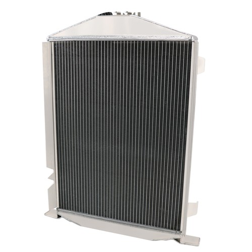 4 Row Aluminum Radiator For Ford Street Rod Hi-High Boy Chevy Motor ...