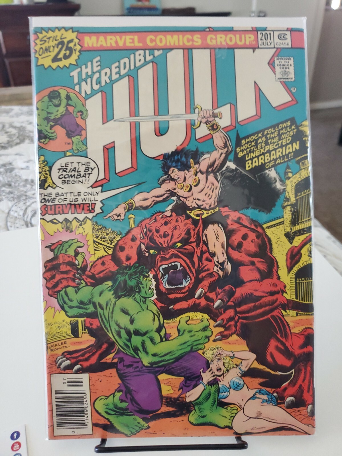 Incredible Hulk 201 (1976) Marvel Comic 1st Kronak The Barbarian G-053 ...