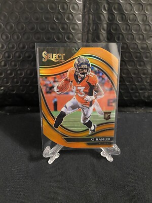 2020 SELECT FIELD LEVEL ORANGE DIE CUT KJ HAMLER ROOKIE CARD | eBay