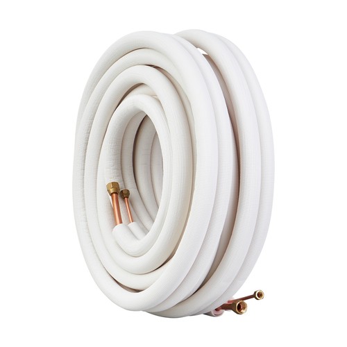 Uimoso 1/4" x 1/2" 50ft Mini Split Ductless Line Set Insulated Copper ...