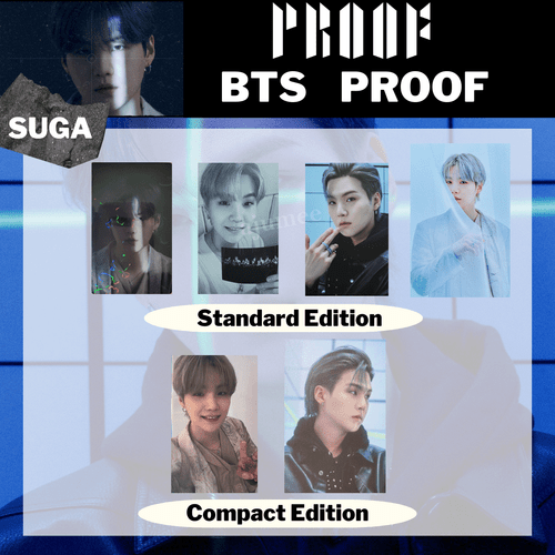 BTS Proof SUGA Photo Card Standard Compact Edition Japan Benefits Official PC | eBay