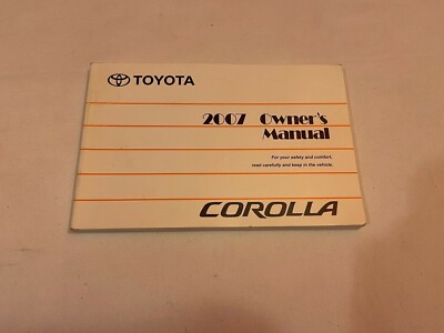 2007 Toyota Owners Manual GUIDE BOOK FACTORY OEM | eBay