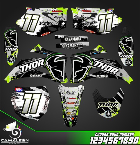 Yamaha YZF250-450 2006 2007 2008 2009 YZF450 YZ250F YZ450F graphics kit ...