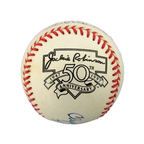 Clyde Sukeforth Signed/Inscr ONL Baseball 1947 Brooklyn Dodgers MGR JSA ...