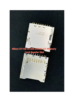 New SD Memory Card Slot Holder for Nikon D7100 D7200 D5300 Repair Part ...