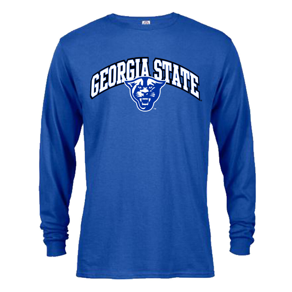 Georgia State University GSU Panthers Arched Text with Logo Long Sleeve ...