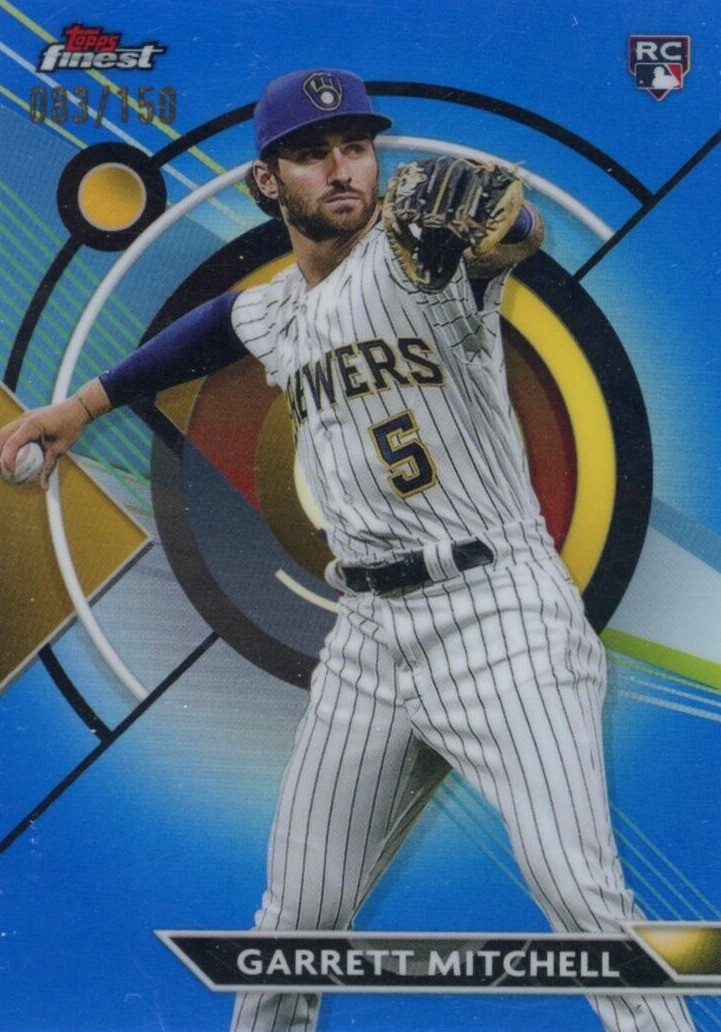 2023 Topps Finest - Blue Refractor #67 Garrett Mitchell /150 (RC) for ...