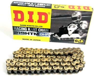 104 LINK DID DHA 219 PITCH KART CHAIN ROTAX CADET HONDA IAME X30 TKM ...