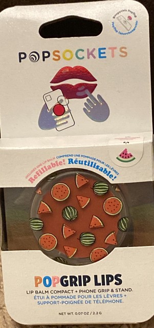 PopSockets Popgrip Lips Watermellionaire Refillable Lip Balm 802688 for ...