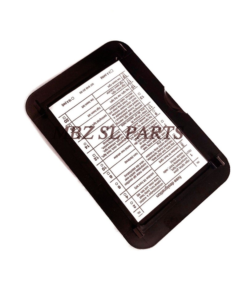 New OEM Mercedes W107 R107 560SL 380SL 450SL SLC Brown Fuse box Cover ...