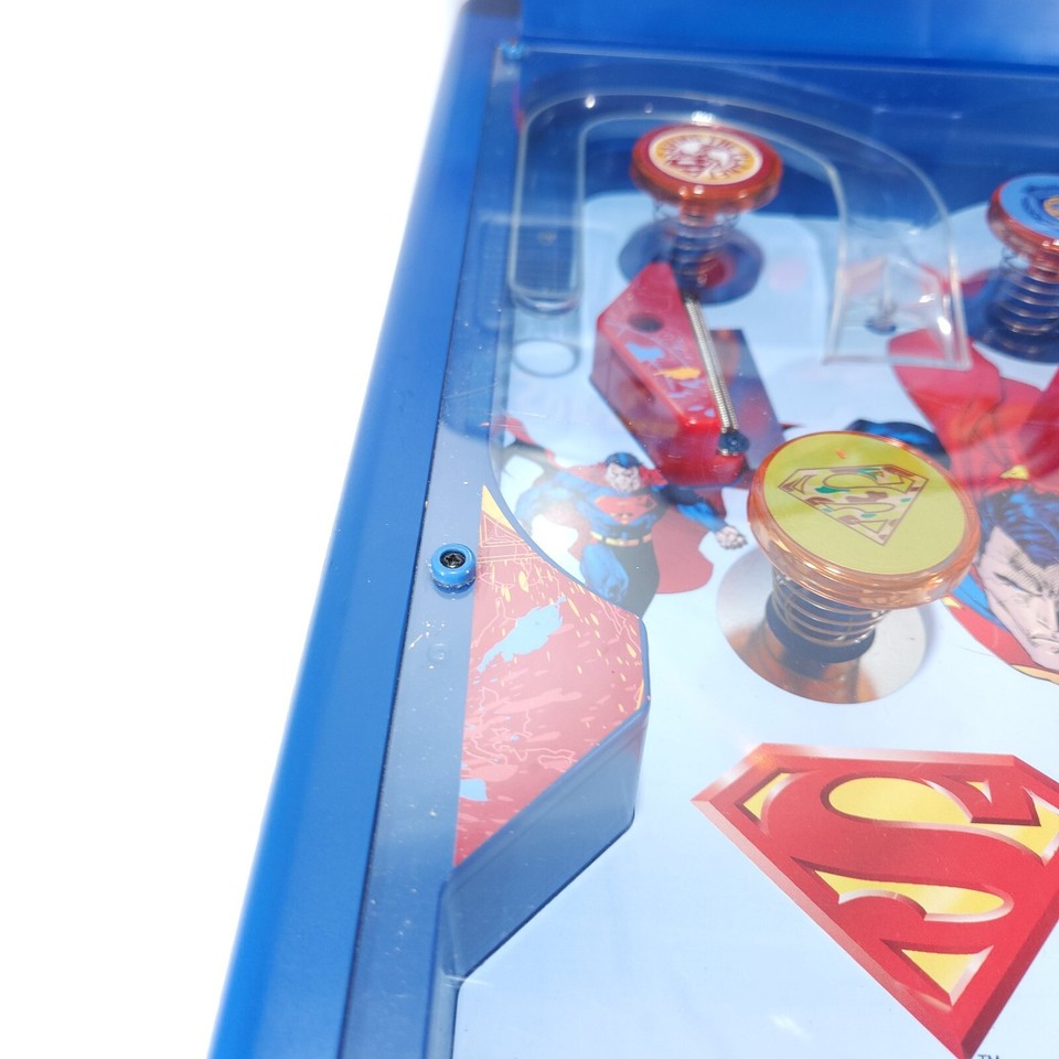Superman Tabletop Pinball Machine Saving the World Works Rare | eBay