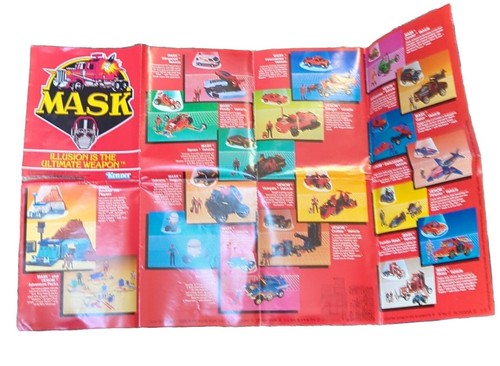 Kenner 1986 MASK Brochure Pamphlet Poster Original Insert Catalog Good ...
