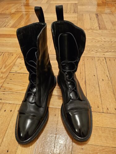 Inch2 Handmade Designer Boots Black Colored In Size Us 7.5 Eu 38 | eBay