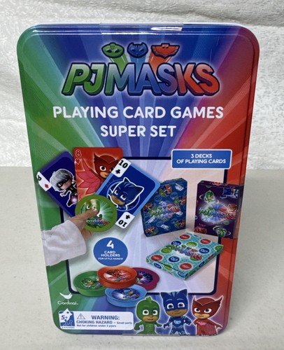 PJ Masks Playing Cards with Storage Tin New Family Tin 778988648339| eBay