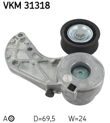 SKF-OE VKM 31318 Belt Tensioner, V-ribbed belt for AUDI,PORSCHE,VW | eBay