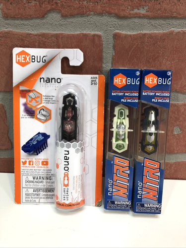 Lot 3 Brand New Hexbug Nano Newton Collector Series NITRO Series Hex Bug | eBay
