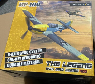 Volantex Bf-109 MESSERSCHMITT RTF 400mm w/Span MICRO R/C AIRPLANE W/6 ...