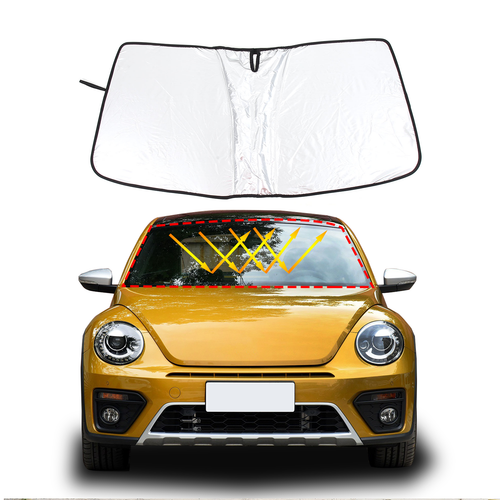 Fits For Volkswagen Beetle 2013-2019 Front Windshield Glass Sun Shade ...