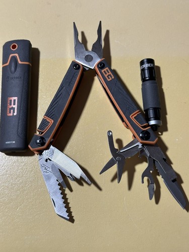 Gerber Multitool, Knife Sharpener And Flashlight No Box | eBay