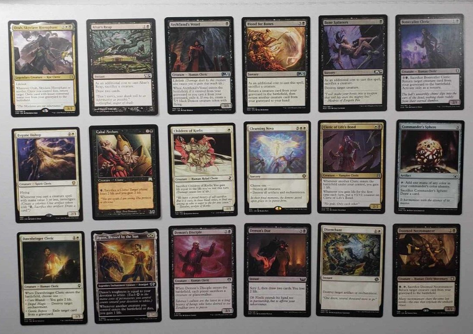 MTG Commander Deck Orah Skyclave Hierophant Cleric Lifegain | eBay