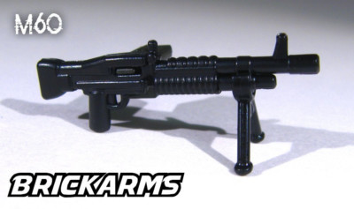 BrickArms M60 MACHINE GUN w/ Bipod for Custom Minifigures -US Soldier ...