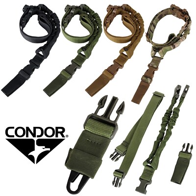 Condor US1001 COBRA 1.25" One Single Point Dual Bungee QR Rifle Sling ...
