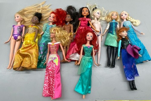 Lot Of Disney Princess Dolls: The Little Mermaid, Frozen, Princess ...