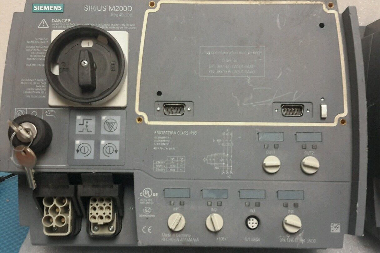 SIEMENS SIRIUS M200D RSTE 4D/2D0 3RK1395-6LS41-3AD0 MOTOR DISCONNECT ...